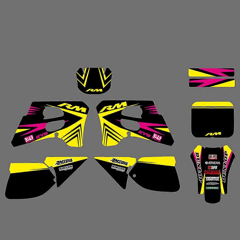 Motorcycle 1 set Team Background Graphic Sticker Decals Kit For Suzuki ...