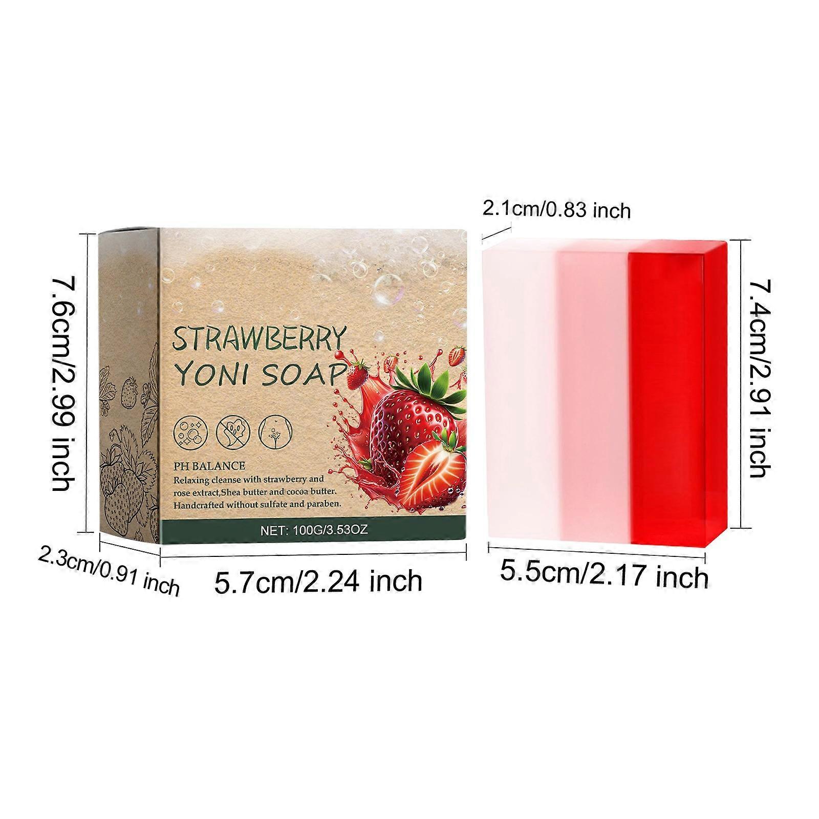 Soap Natural Strawberry Flavored Soap Bath Allows You To Enjoy The Care ...