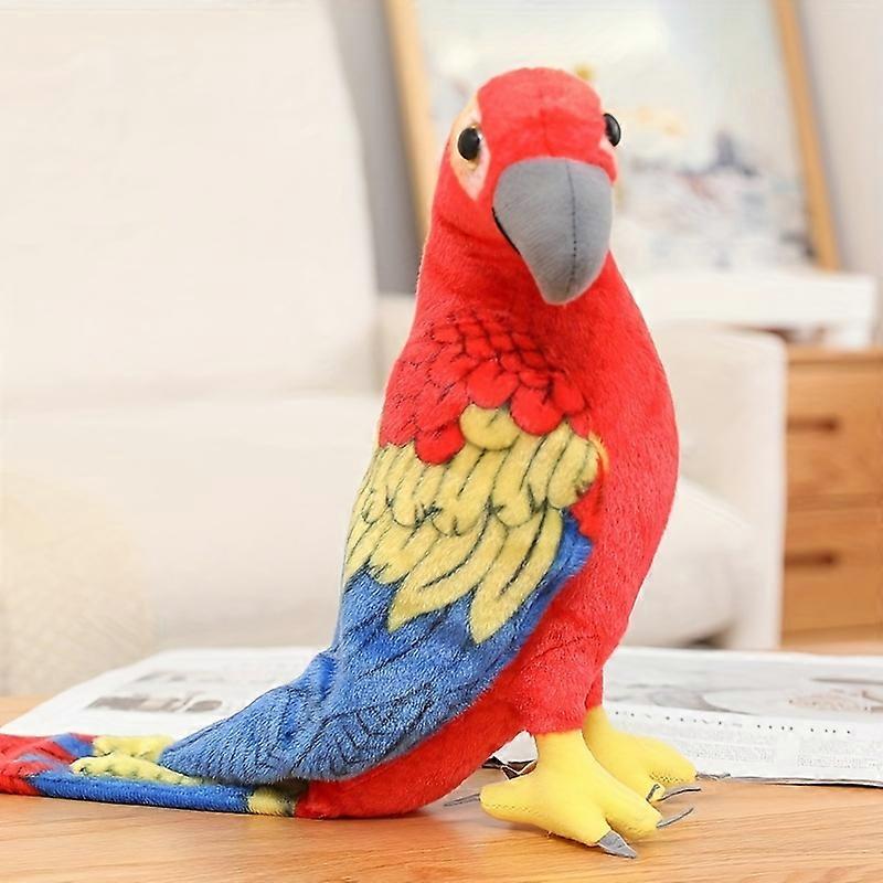 Imitation realistic parrot doll cartoon cute bird puppet plush toy ...
