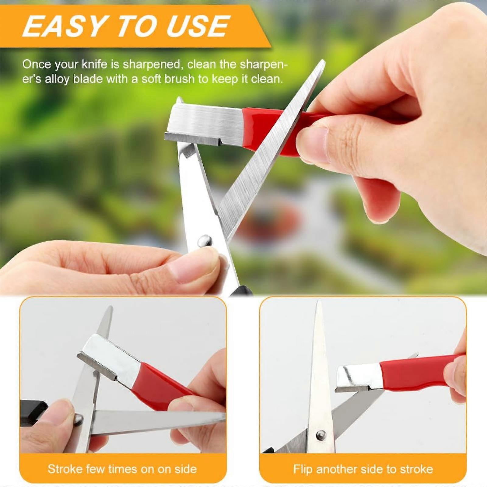 2PCS Portable Quick Sharpener,Lawnmower Dull Blade Sharpener ...