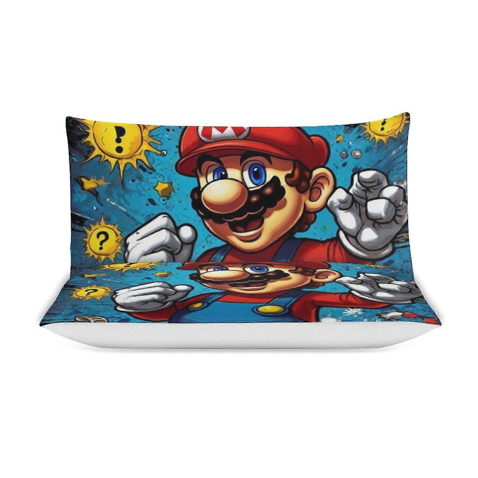 Bedding set JP168 Super Mario 3-Piece Comforter,Super Mario Bedding Set, Soft Microfiber Duvet ...