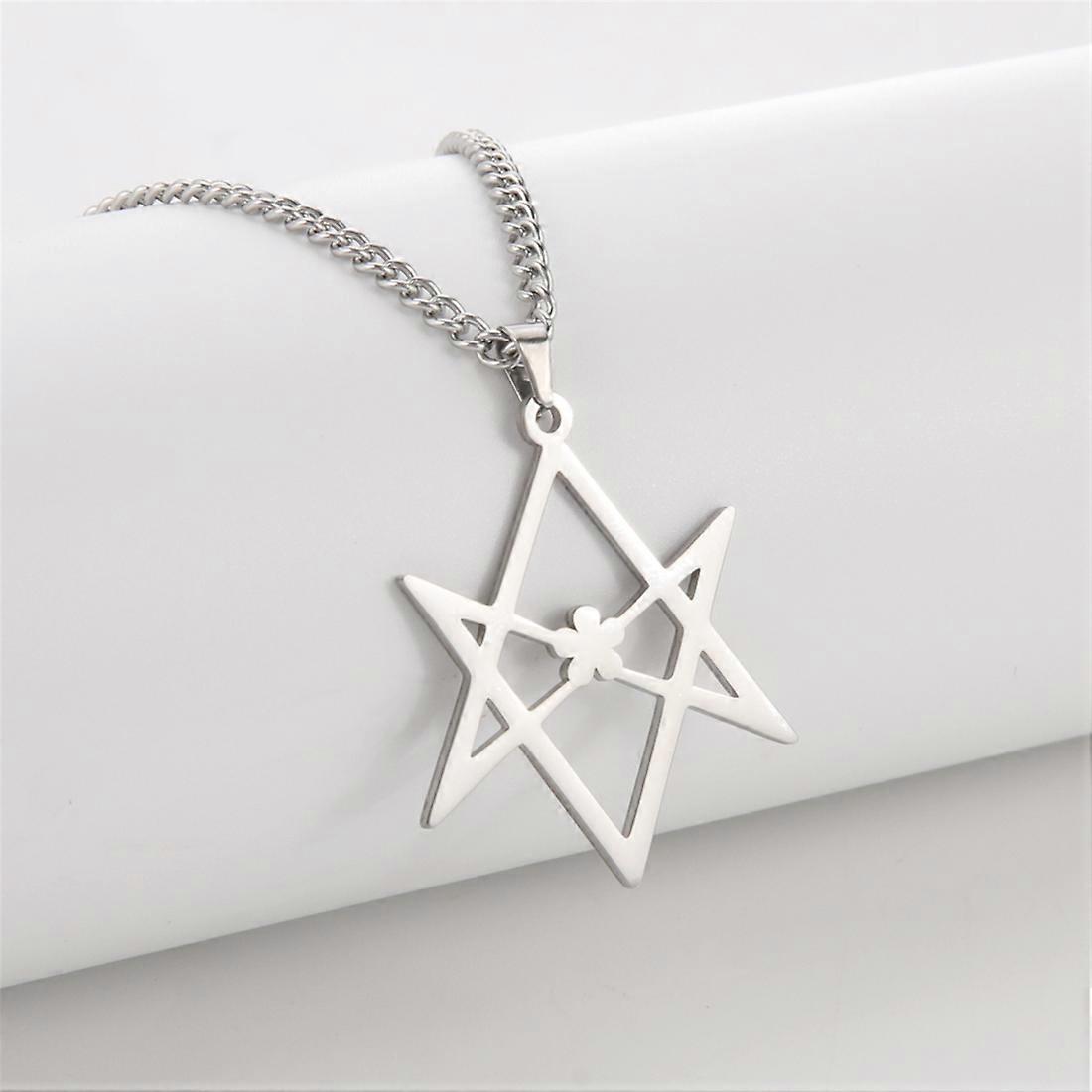 Thelema Hexagram Necklace Stainless Steel Classic Sacred Religious ...