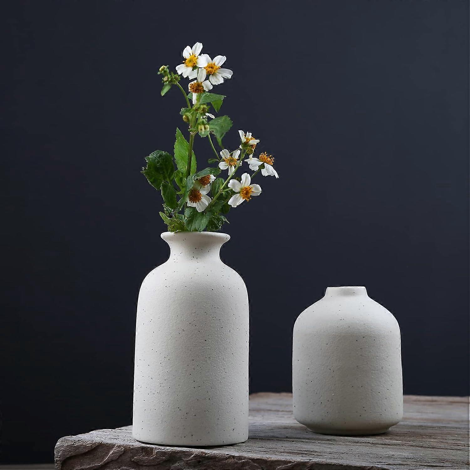 Ceramic Vase,Small Vases for Decor,Set 3 Modern Boho Vases for Flower ...