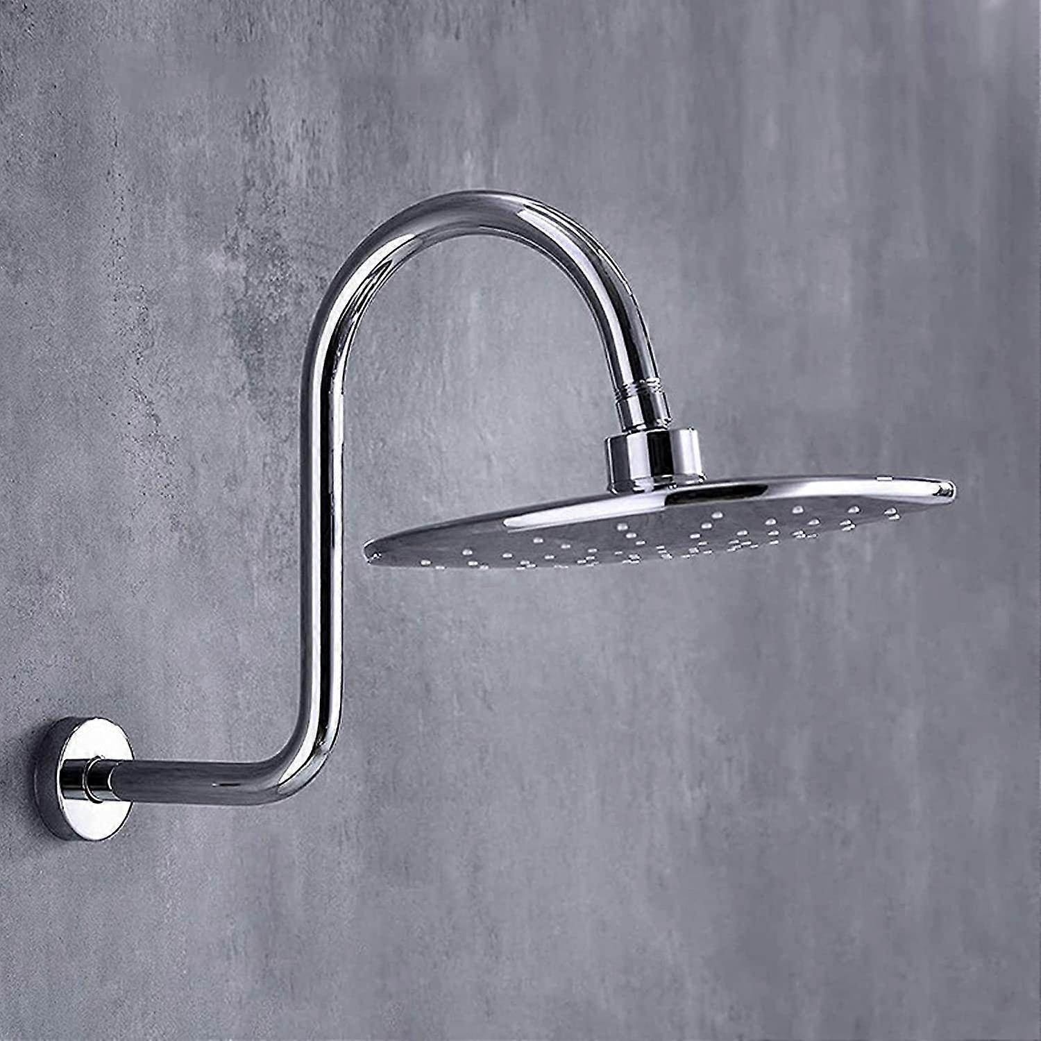 S Shaped Shower Arm, Gooseneck Shower Arm Extension Heavy Duty Solid ...