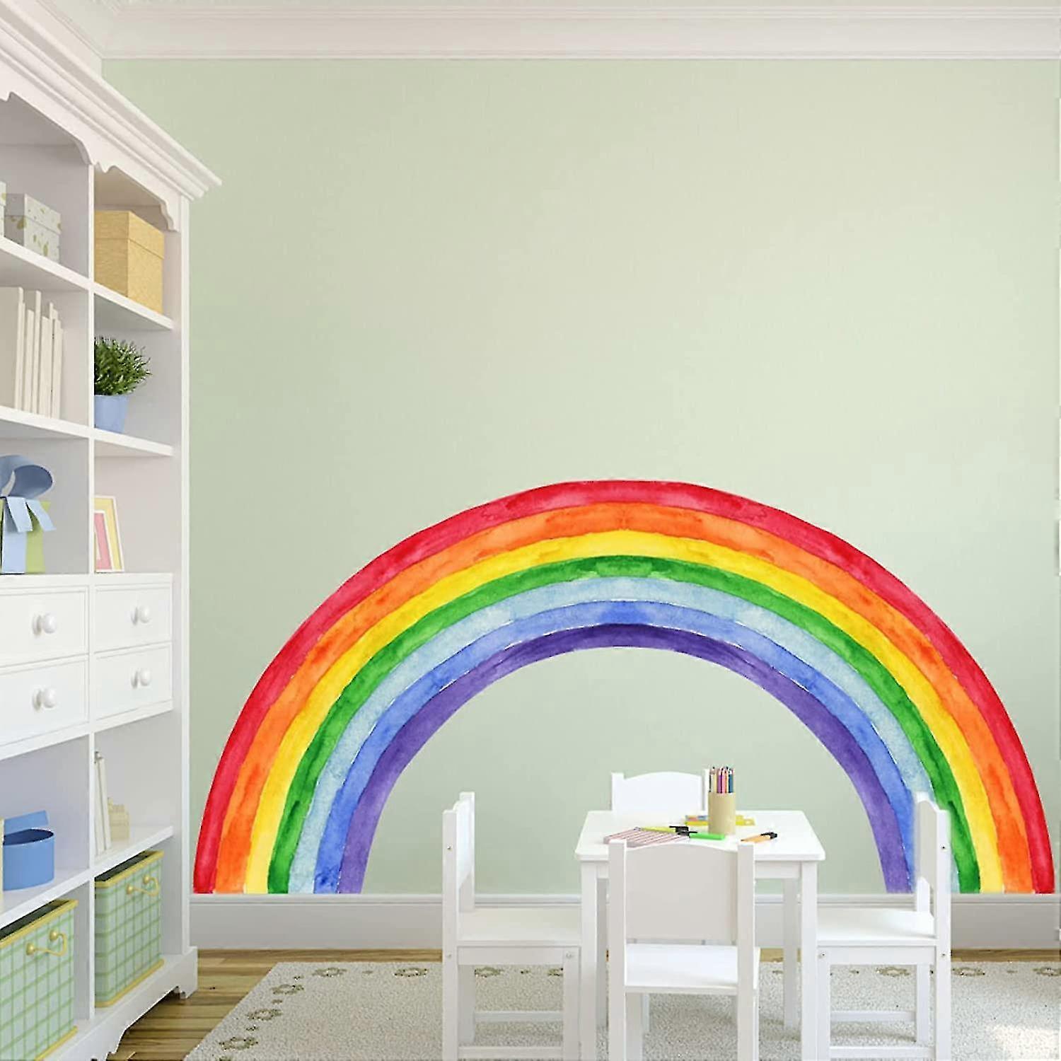 Rainbow Wall Decal Window Mural Nursery Decoration Girl Boy Picture ...