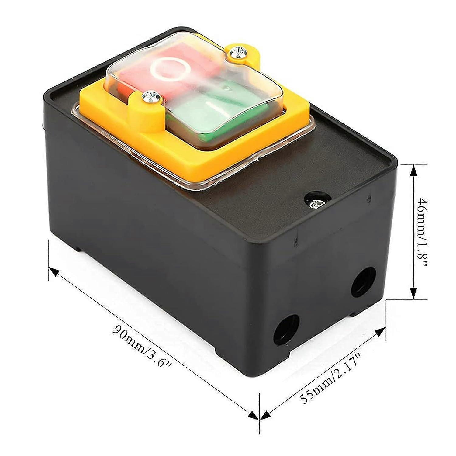 Push Button Switch - AC220V/380V 10A Single/Three Phase Waterproof ...
