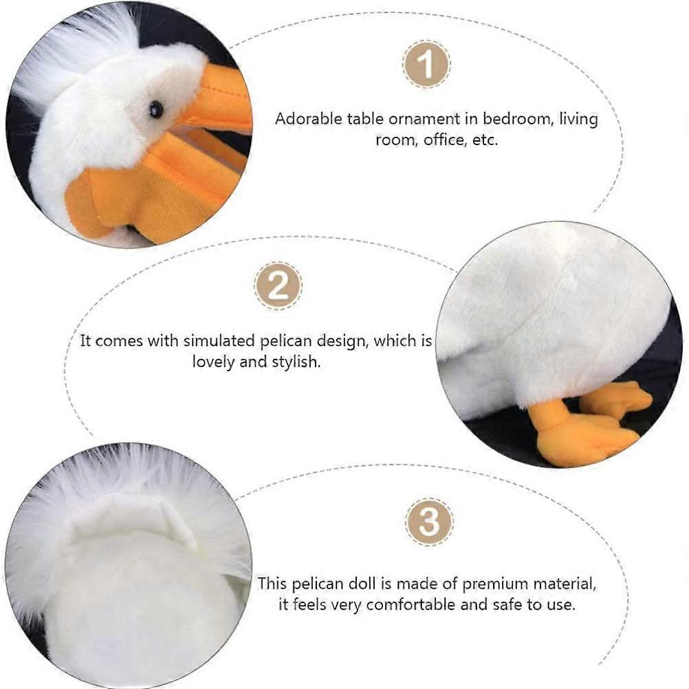 13.8Inch Simulation Pelican Plush Toy Cute Big Mouth Duck Plush Toy ...