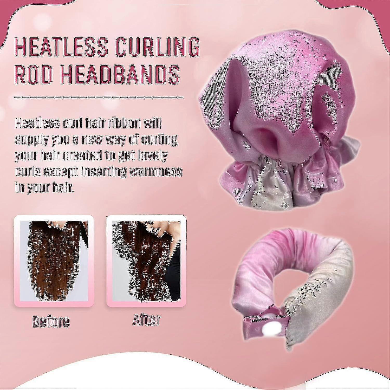 Satin Heatless Hair Curler 2 Set, Hair Rollers For Heatless Curls With ...