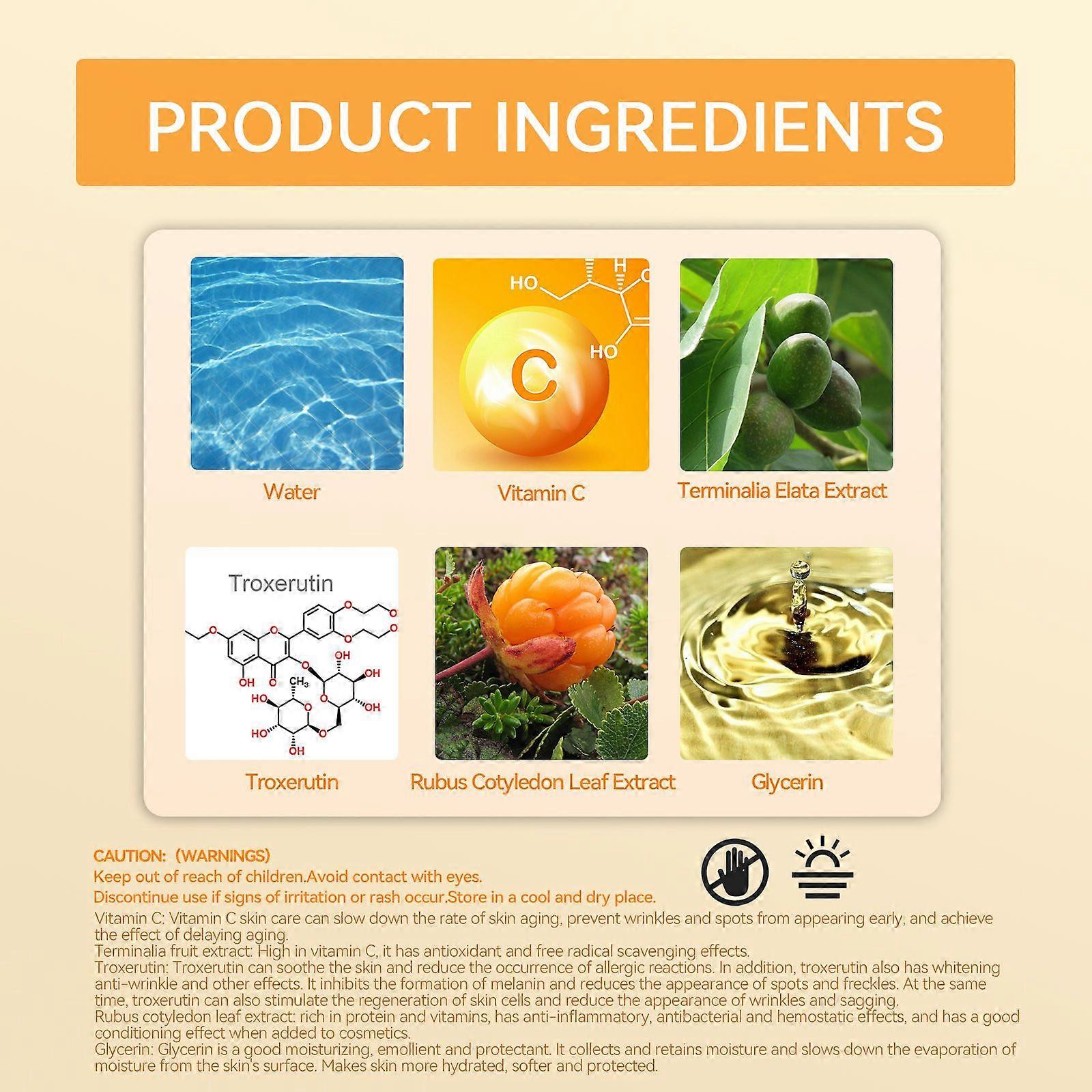 Vitamin C Face Capsule Whitening Moisturizes, Anti-Wrinkle, Firming ...