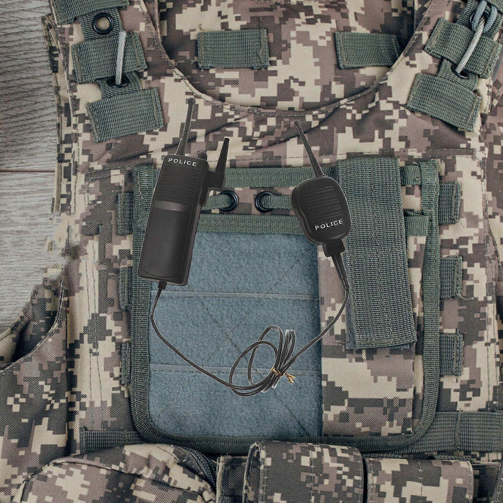 Police Pretend Play Toy Walkie Talkie Prop Kids Dress Up Prop Police ...