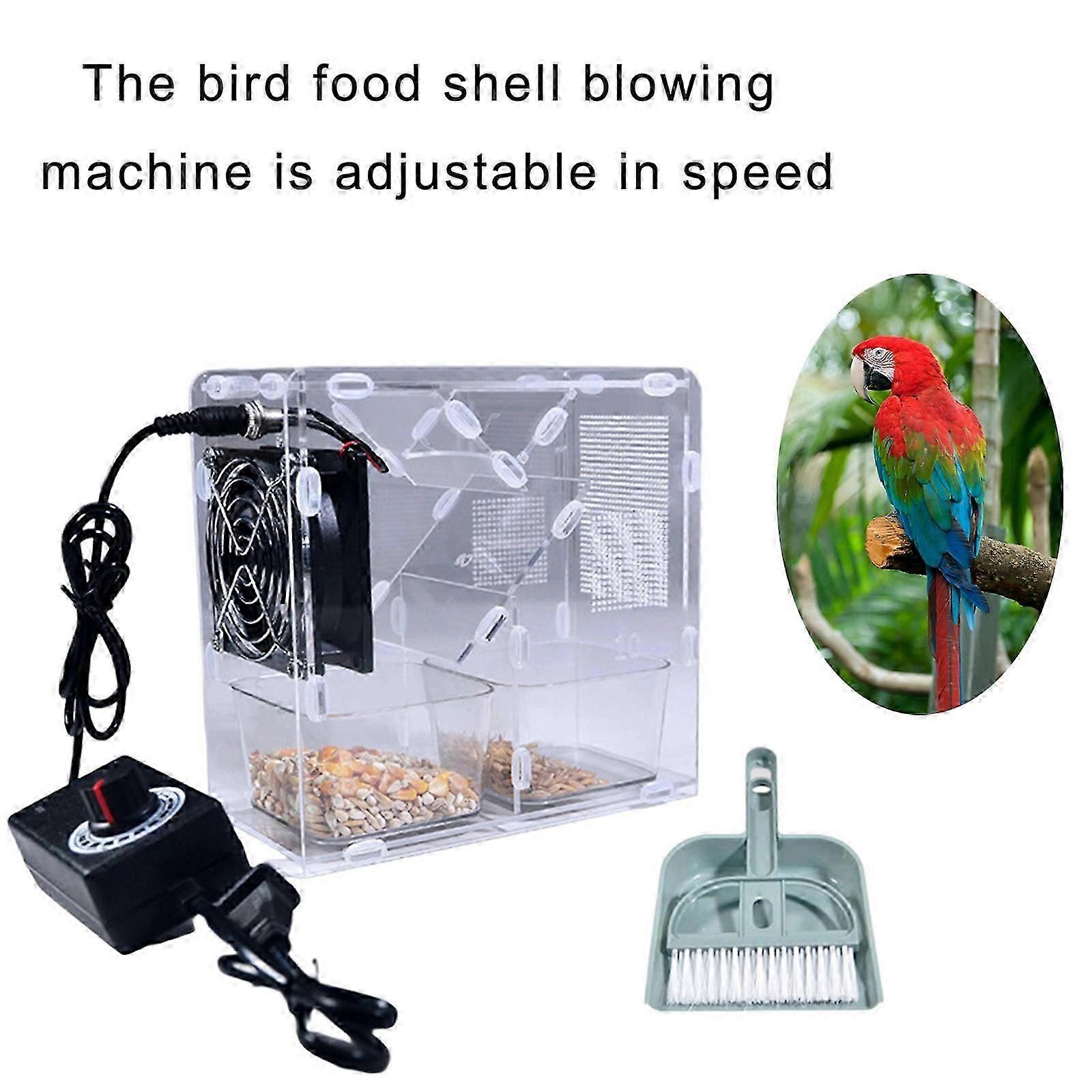 Bird Food Grains Blowing Machine Adjustable Speed Fan Bird Seed ...