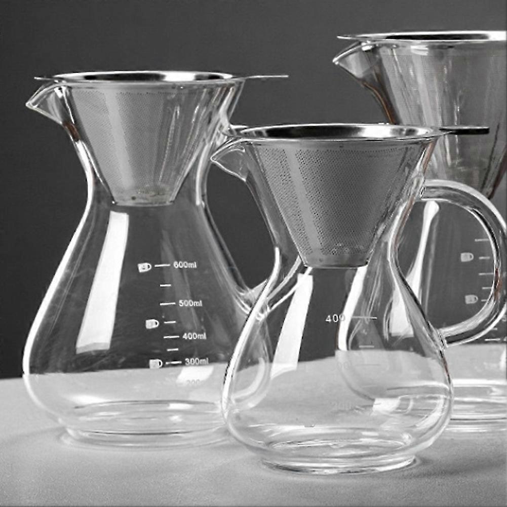 Glass Coffee Pot with Filter High Temperature Resistant Espresso Pots ...