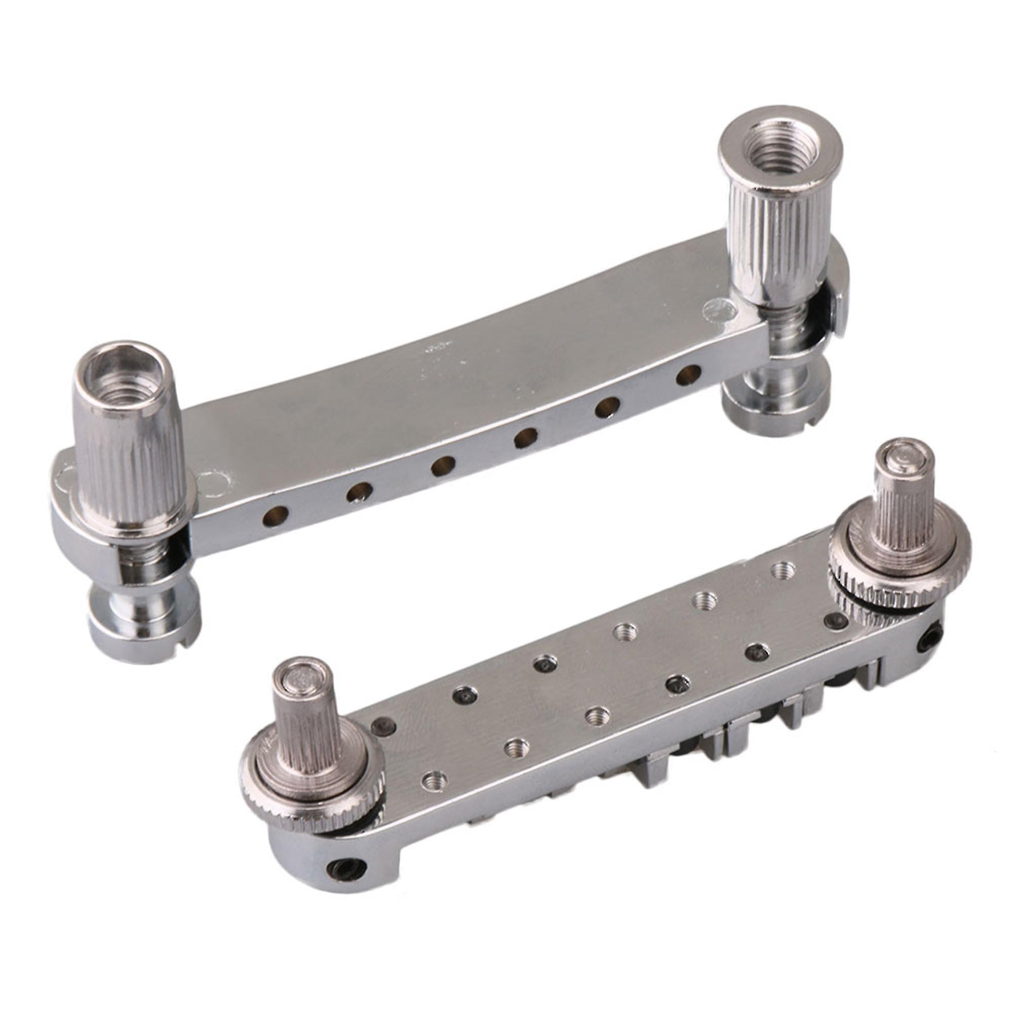 Cr locking roller tune-o-matic tom bridge/tailpiece for electric guitar ...