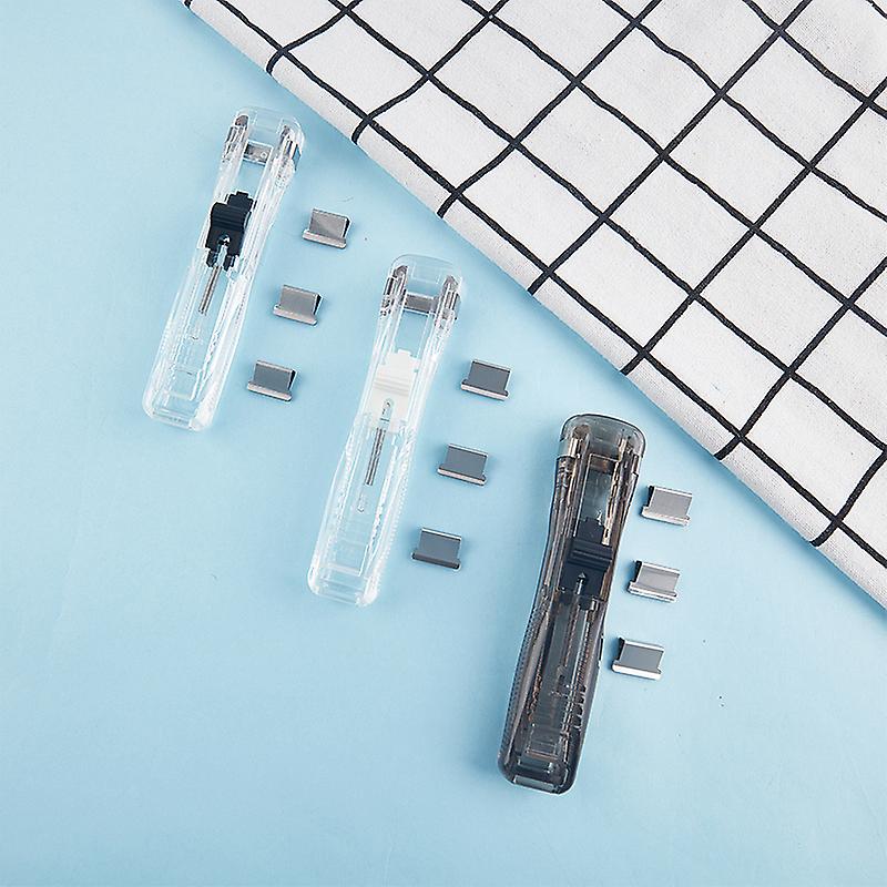 Hand Paper Clipper With Refills Metal Stapler Paper Clips For Document ...