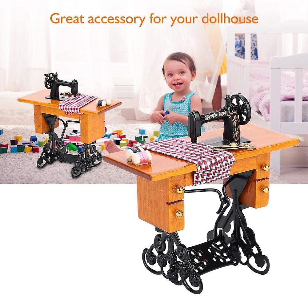 Miniature Sewing Machine for Dollhouse Model Toy Simulation Toy ...