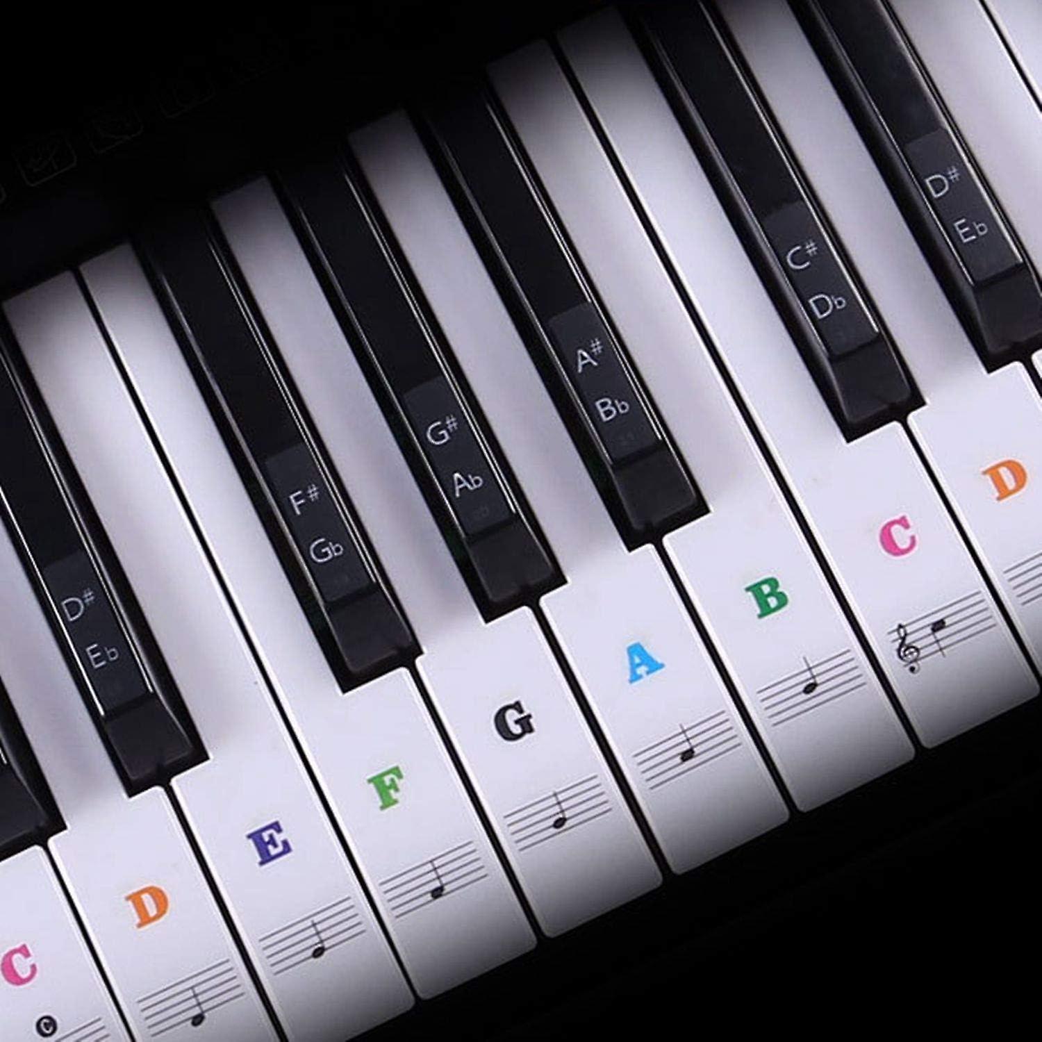 Piano Stickers - Piano Keyboard Stickers For Key - Transparent ...