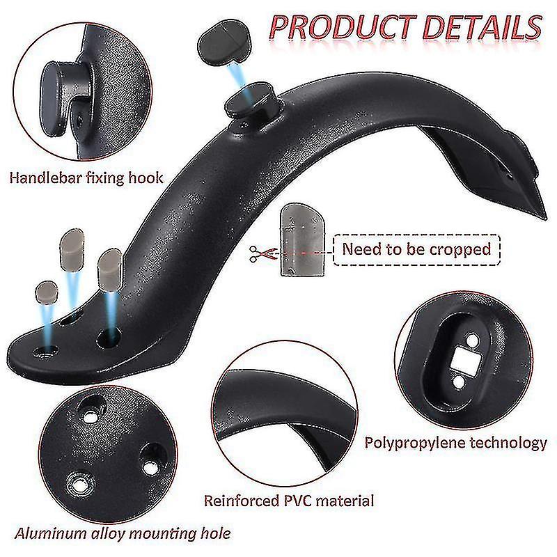 Rear Mudguard And Bracket Accessory With Taillight For M365/m365 Pro ...