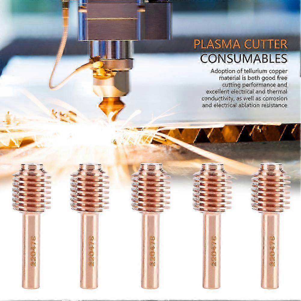 5 pcs/set Plasma Cutter Cutting Torch Consumables Electrodes Kit 220478 ...