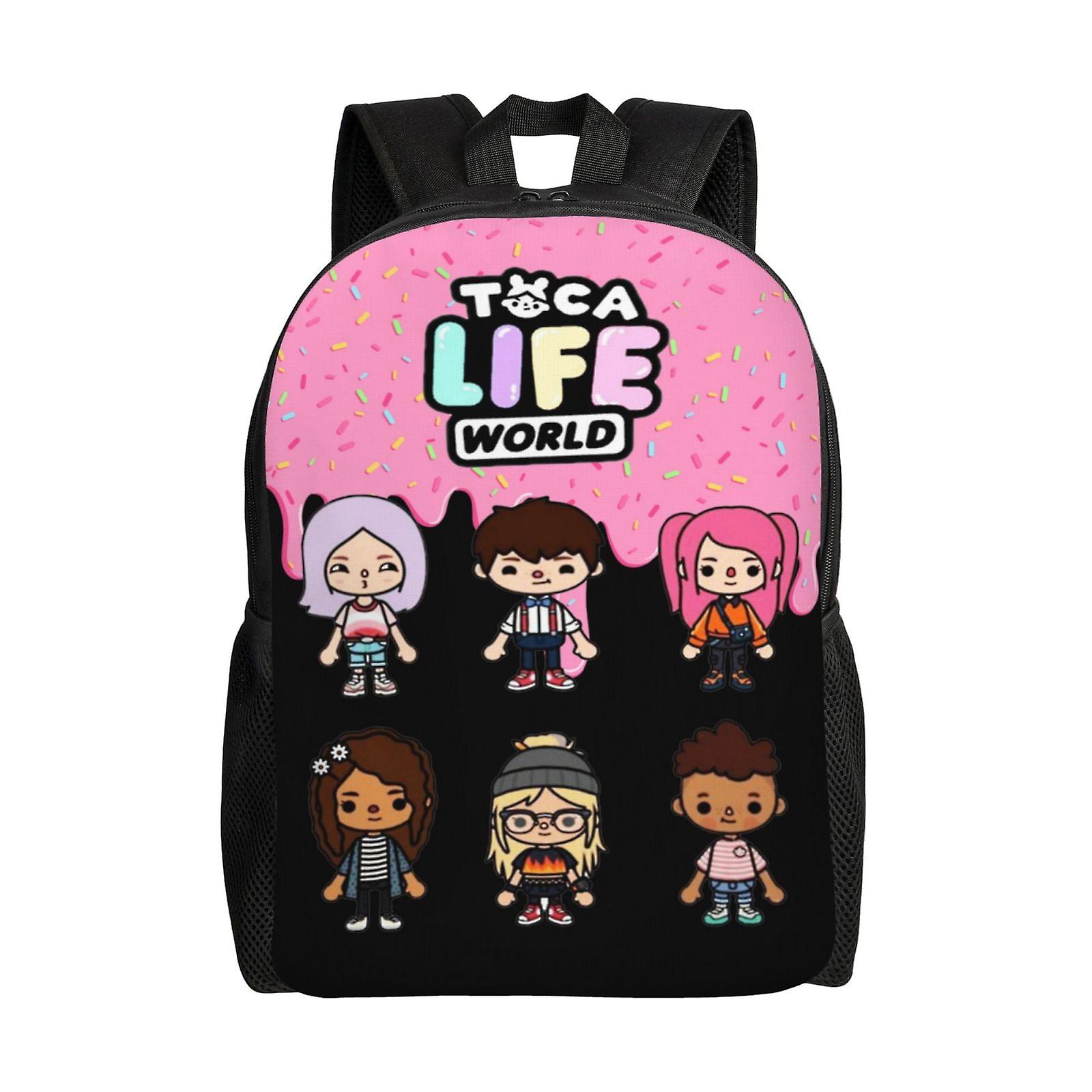 Toca Life World School Backpack Kids Bookbag Large For School Office ...