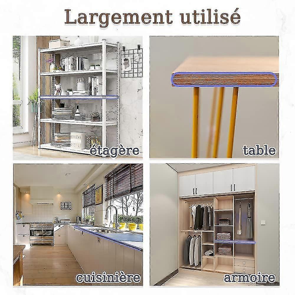 2m Black U Shape 16mm Adhesive Edgebanding, No Iron-on Oak Worktop Edge ...