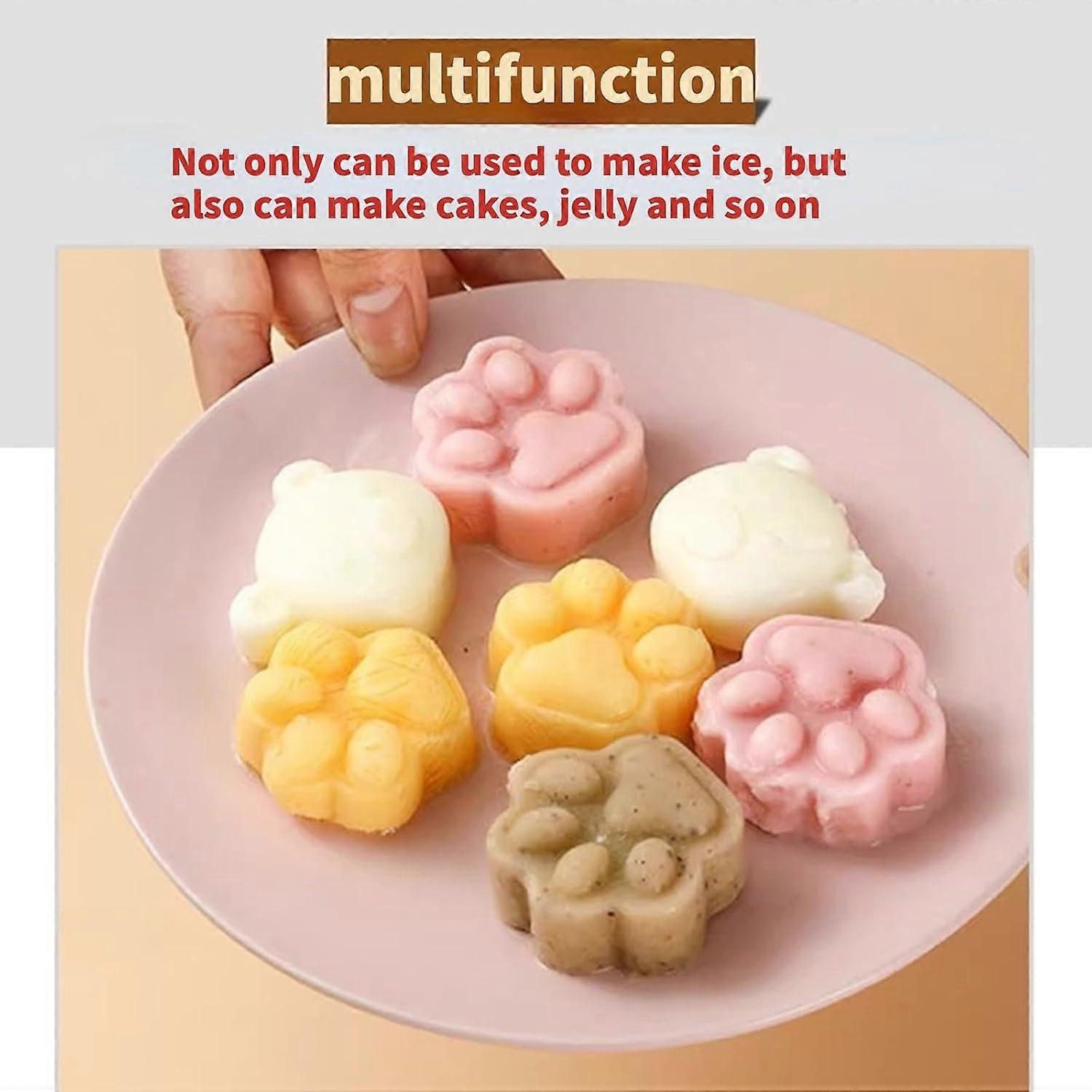 Ice Cube Molds Trays,3 PCS ,6 Cavity Cute Bear Ice Cube Trays with ...