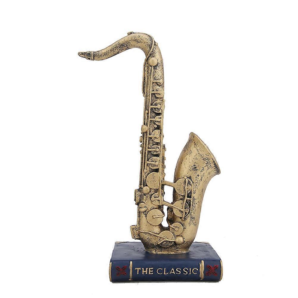 Retro Resin Sculpture Violin/Saxophone Model Ornament Home Decor ...