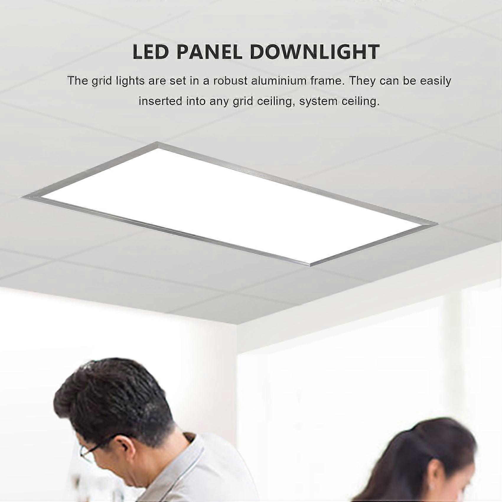 LED Downlight 40W 6500K LED Panel Downlight 30X60cm White Grid Lights ...