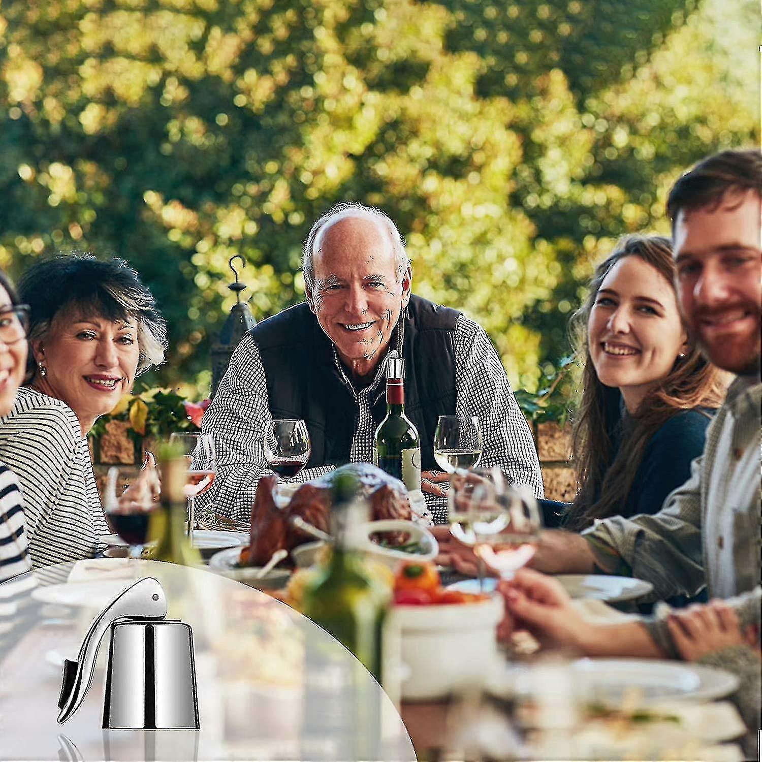 Wine Bottle Stoppers With Corkscrews, Stainless Steel Wine Plug With ...