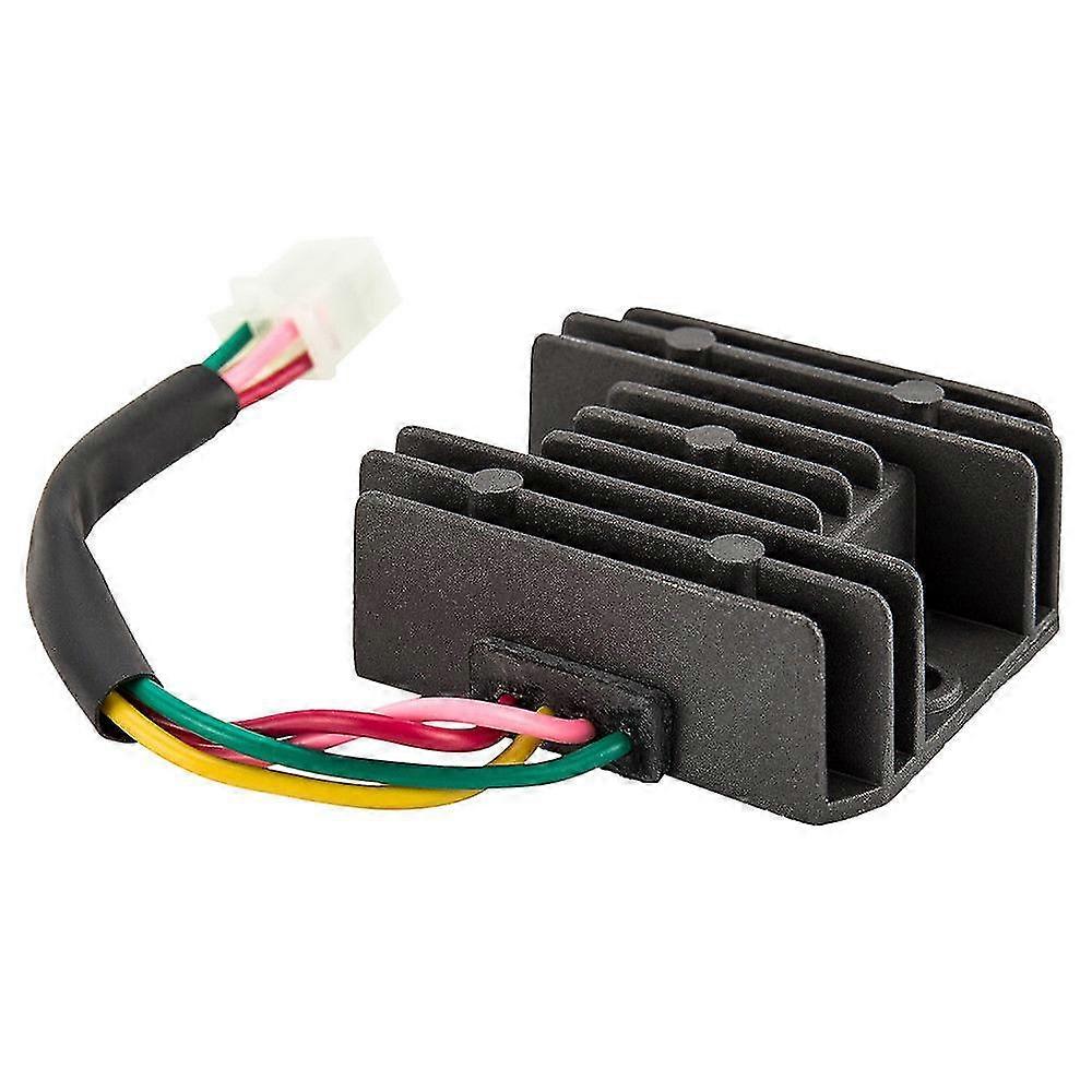 Universal 4 Wire Full Wave Black Motorcycle Regulator Rectifier 12v Dc ...