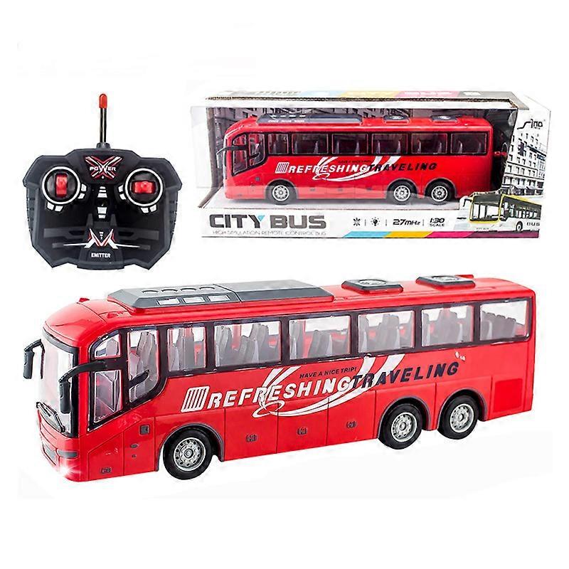 JWL-1/30 RC Bus Electric Remote Control Car with Light Tour Bus School ...