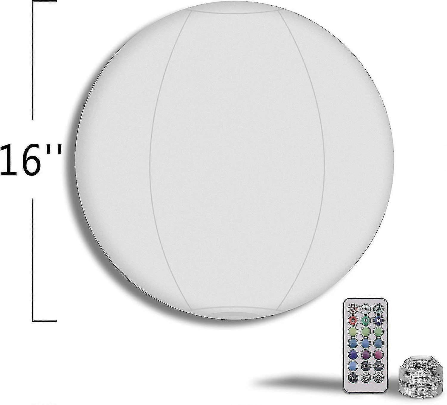 Pool Toys 13/16 Colors Glow Ball Inflatable Led Light Up Beach Ball ...