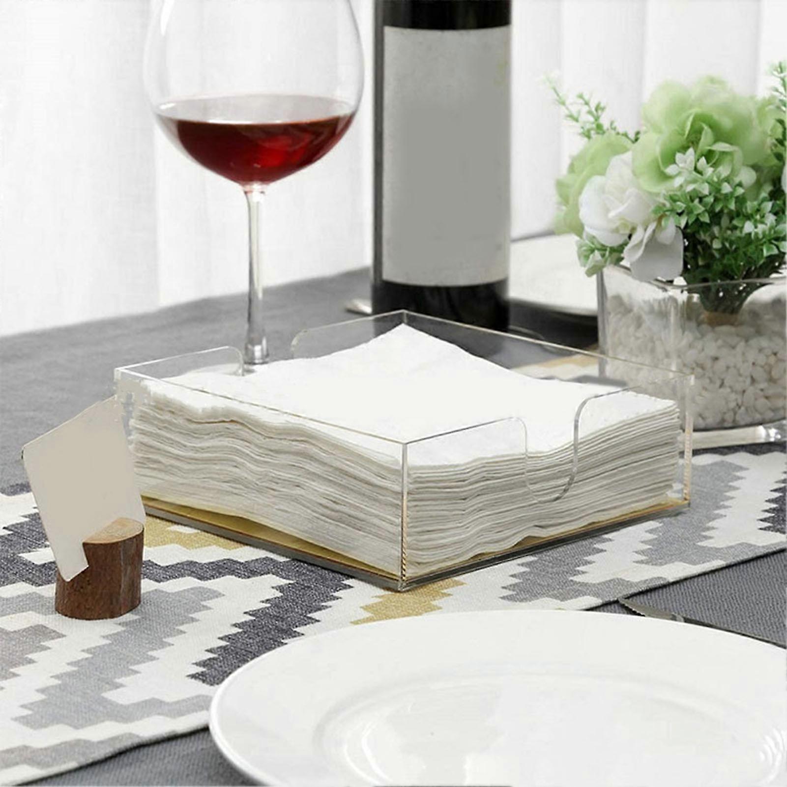Clear Acrylic Napkin Holder See-Through Design Convenient And Stylish ...