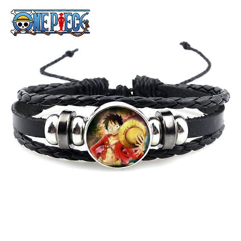 One Piece Luffy Pirate Bracelet Cartoon Action Figure Toy Straw Hat ...
