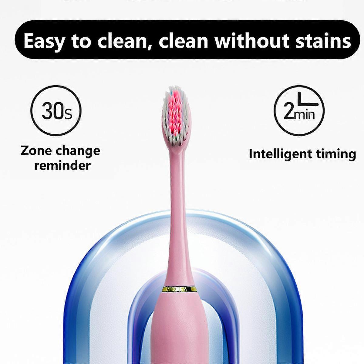 Electric Toothbrush for Adults, Electric Toothbrush Soft Bristle ...