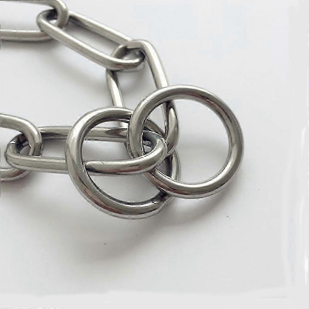 Stainless Steel Dog Collar Pet Training P Chain Big Dog Anti-bite ...