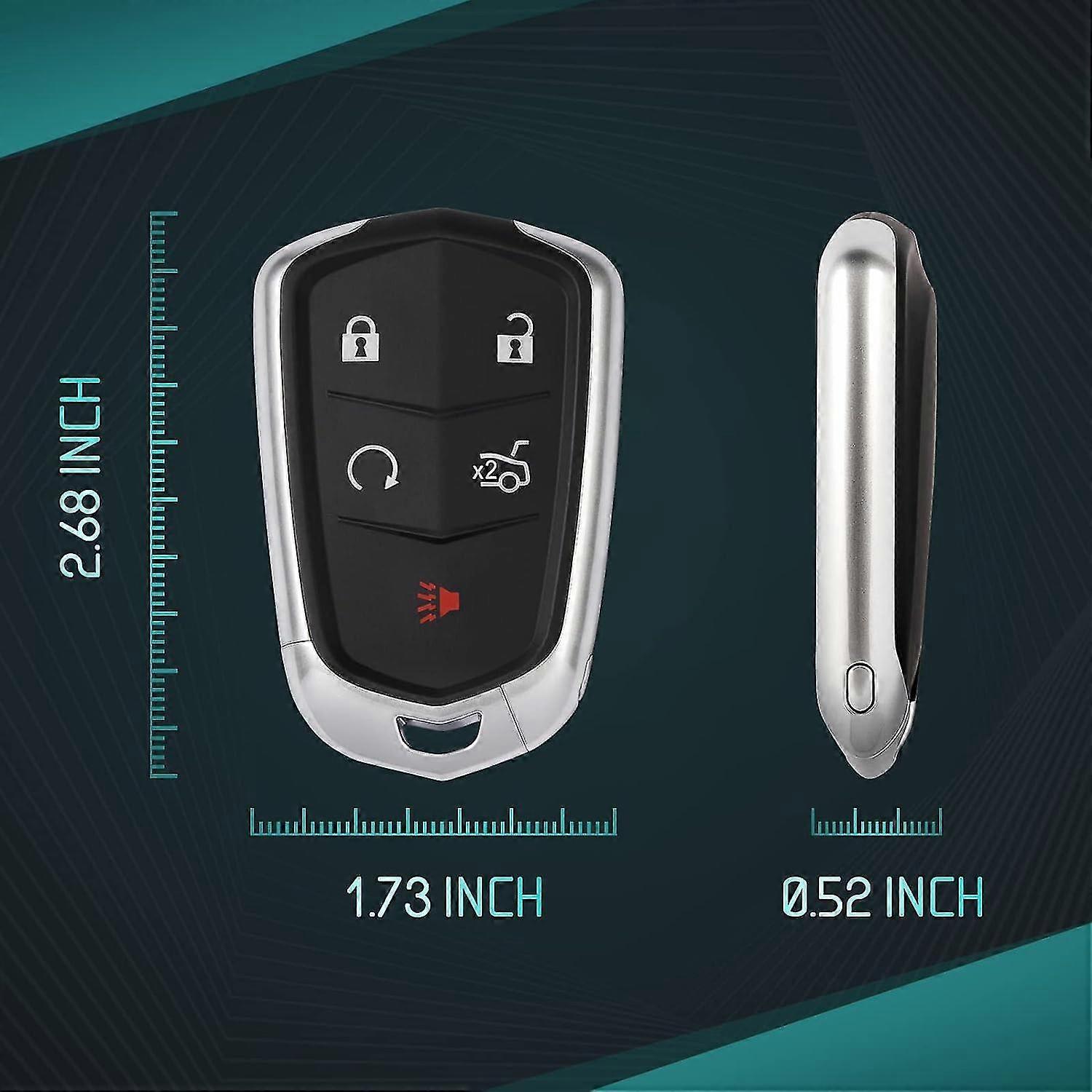 Cadillac Replacement Key Fob Cover - Compatible With Xt5 Ats Cts Srx ...