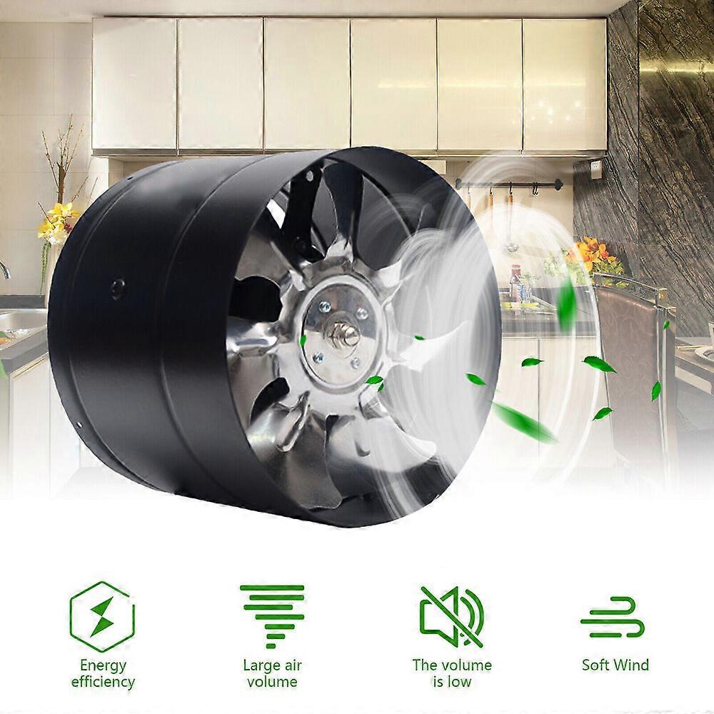 6/8/10/12" Inline Duct Booster Fan Ventilation Exhaust Air Ducting ...