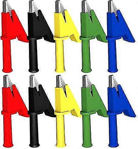 Metal Crocodile Clips Insulated 380v 20a 4mm Banana Plug Test Lead ...