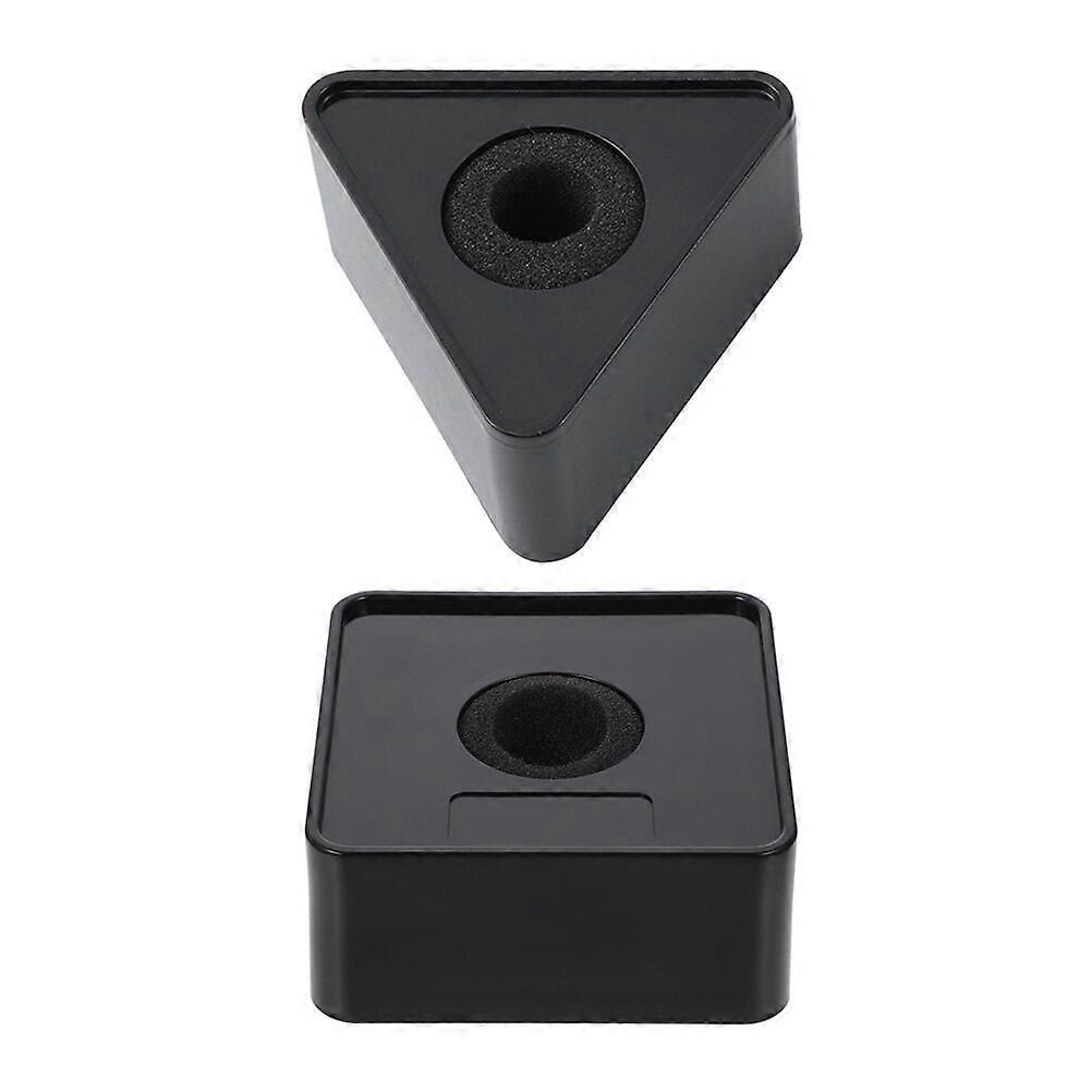 2pcs Portable Triangle Square Cube Interview Mic Logo Mic Flag Station ...