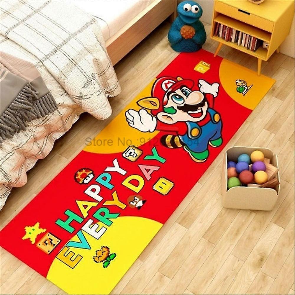 Super Mario Carpet Mats for Floor Bedroom Living Room Long Bedside Area ...