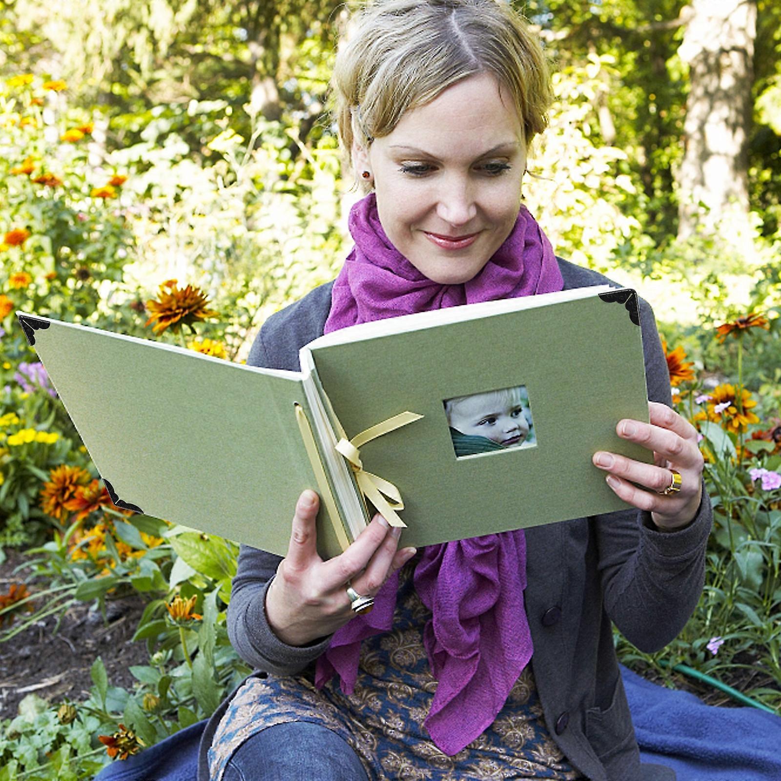 100 Pcs Photo Book Album Book Corner Guard Vintage Book Covers Album ...