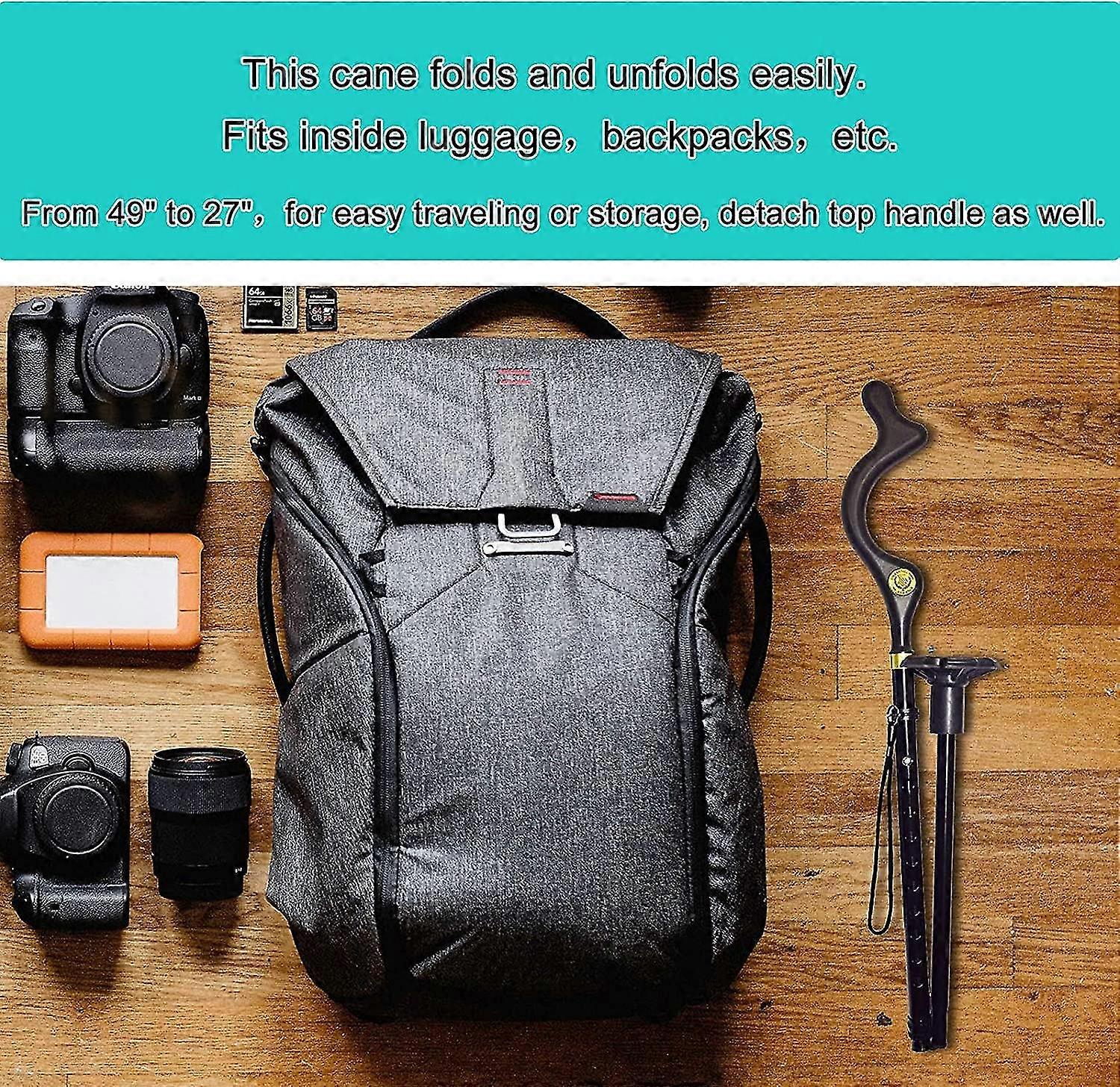 Adjustable Crutches With Comfy Handle, Regular Height, Elderly Folding ...