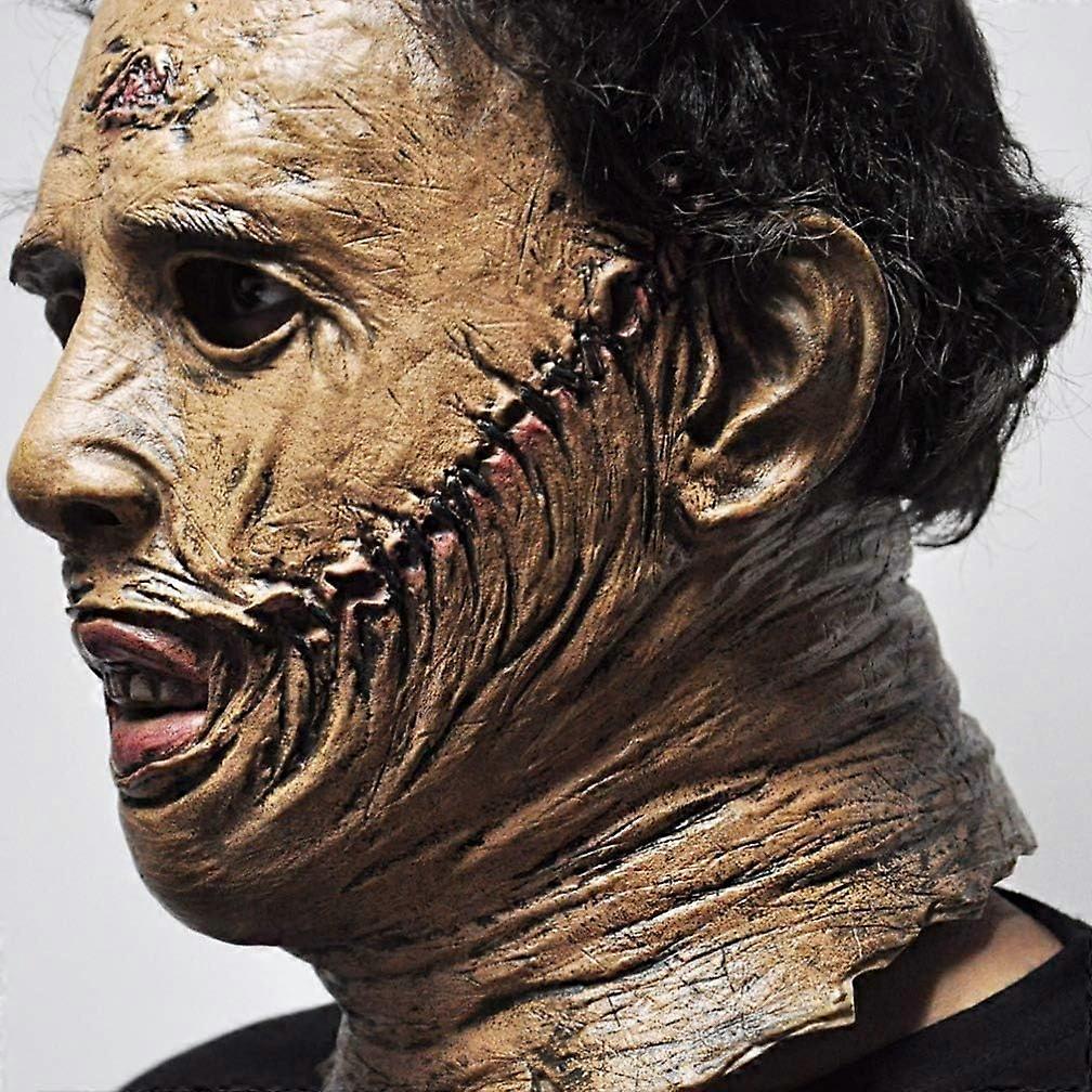 Texas Chainsaw Massacre Leatherface Masks Latex Scary Movie Halloween Cosplay Costume Party ...