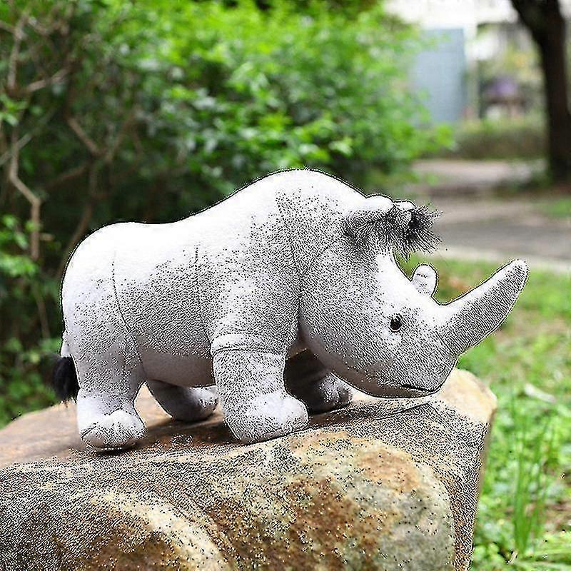 Simulation Rhino Rhino Plush Doll Plush Toy | Fruugo UK