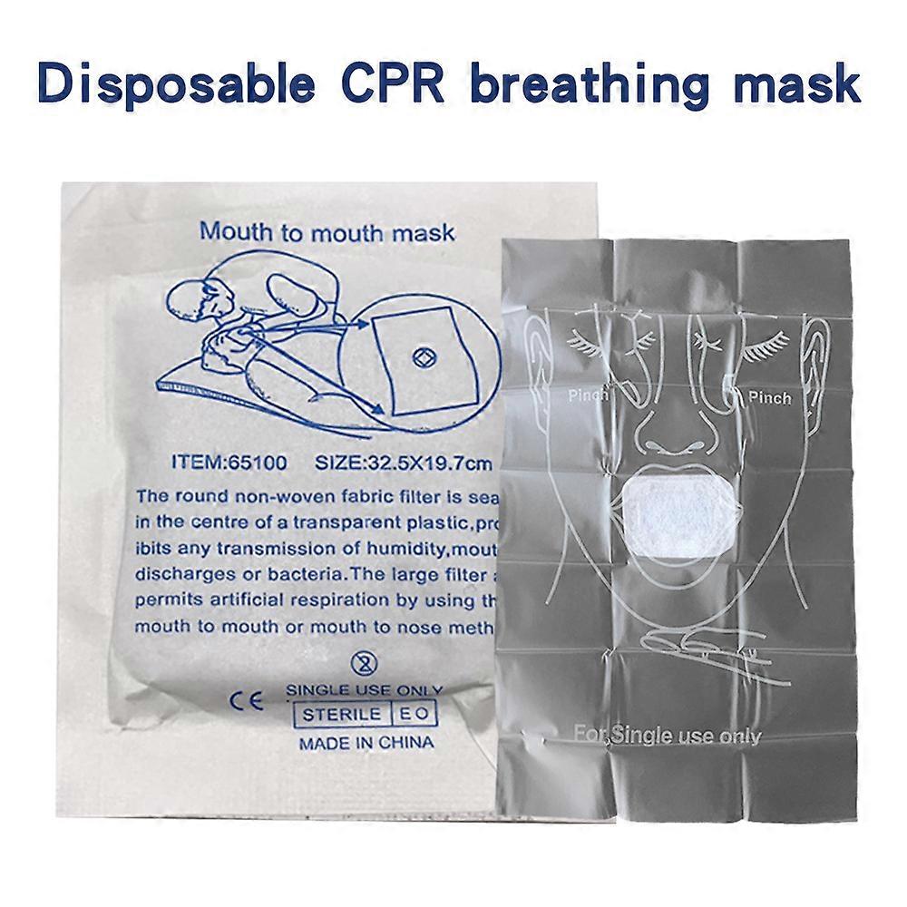 25 CPR Personal Protection Resuscitation Face Shields - Foil Sachets ...