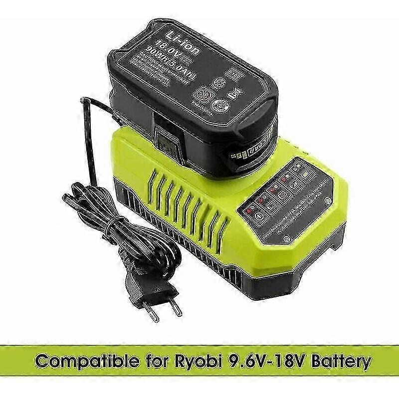 For Ryobi P117 P118 P118 Charger for Ryobi one 9.6V-18V Lithium Ion NiMH Battery P100 P102 P103 ...