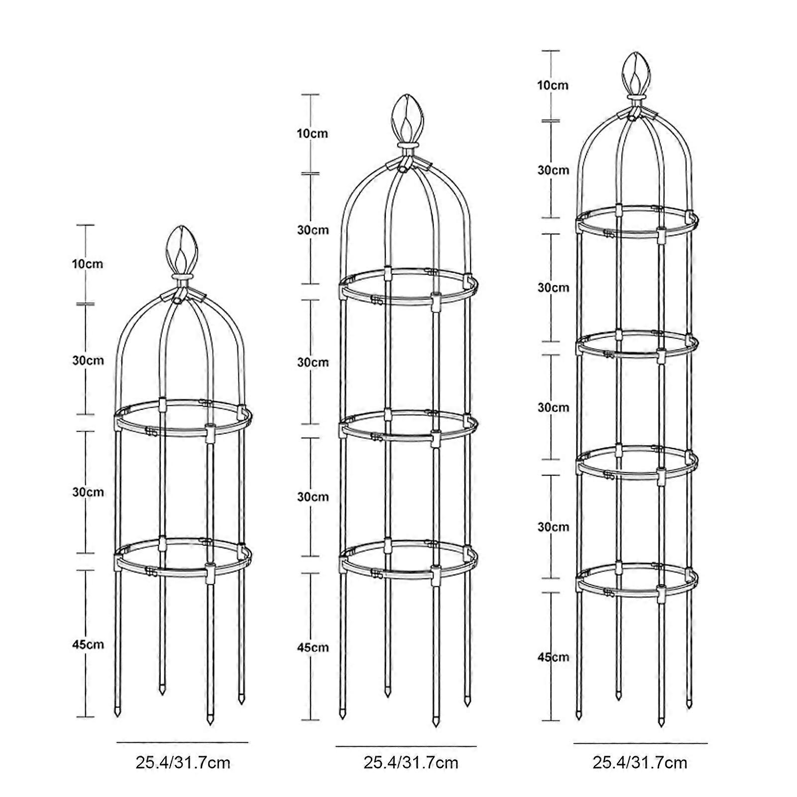 Metal Plant Trellis Garden Obelisk Trellis Climbing Plants Support ...