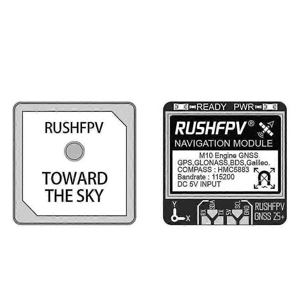 RUSHFPV GNSS PRO UBX NMEA M10 Dual Protocol GPS Module Built-in Ceramic ...
