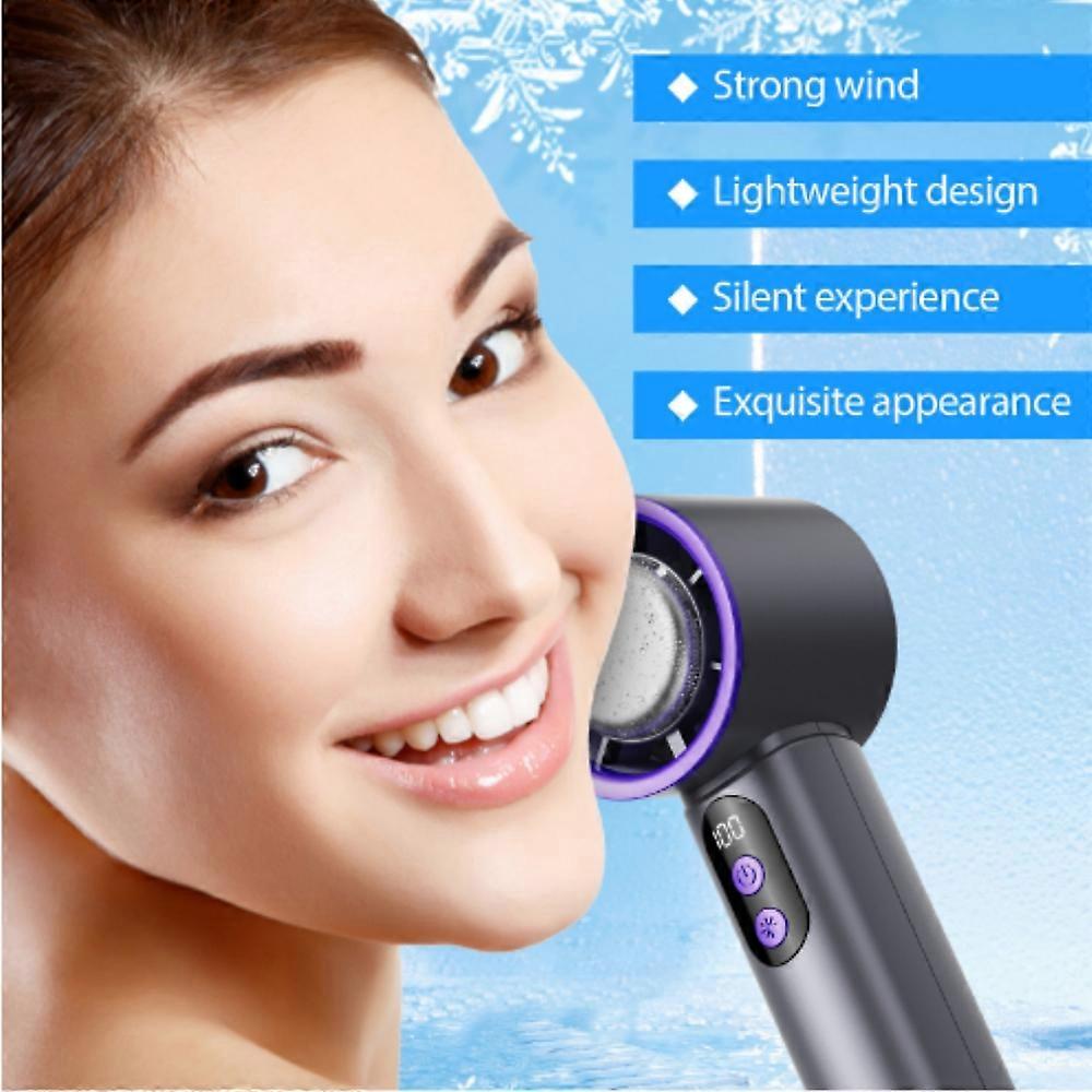 Portable Mini Fan Handheld Fan Fast Cooling 100 Level Ice Wind 3600mAh ...