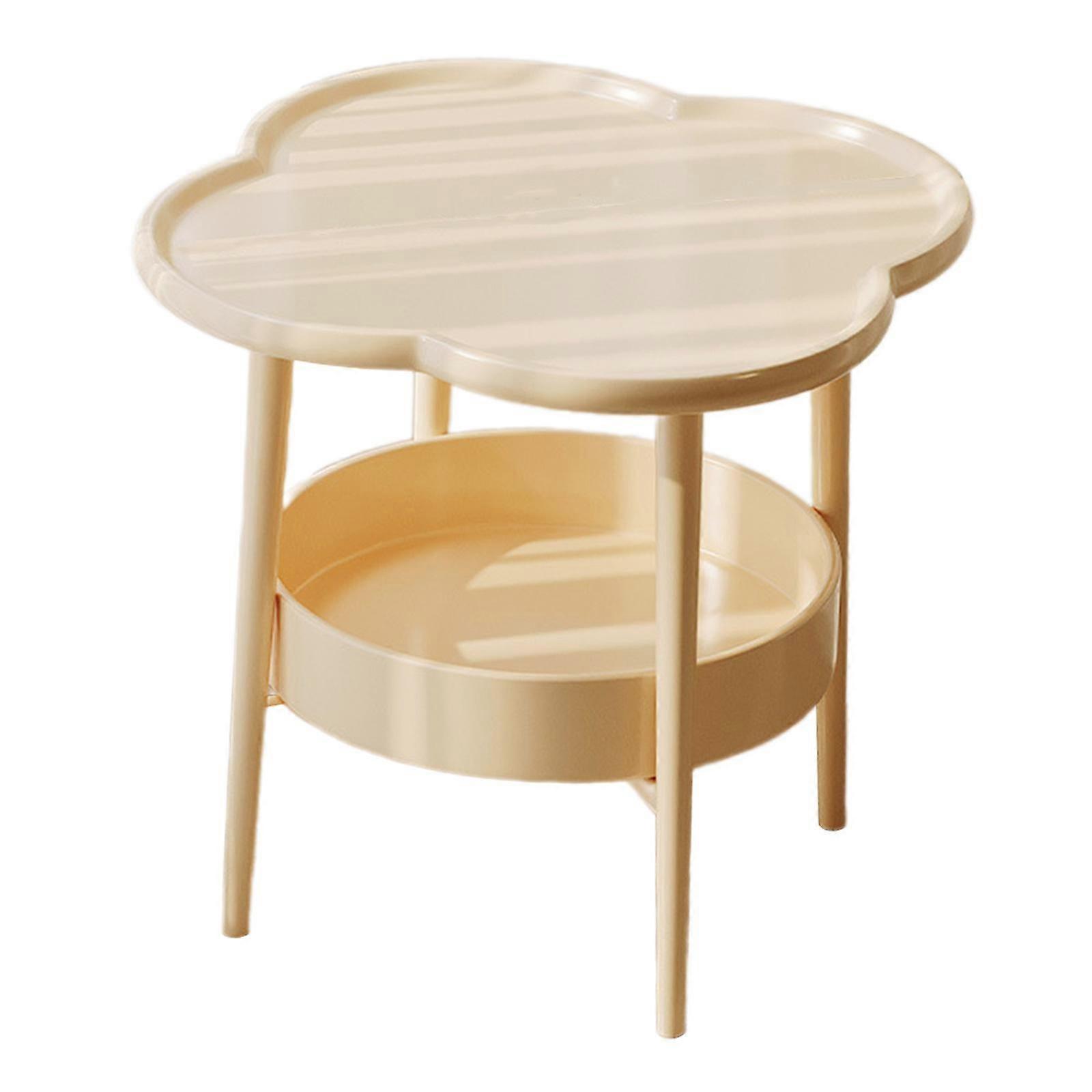 2 Tier Side Table Small Tea Table Simple Sofa Table NightStand Bedside ...